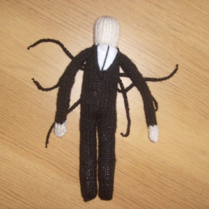 Slender Man, Hand Knitted, Toy, Plush. Monster - Etsy
