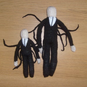 Slender Man, Hand Knitted, Toy, Plush. Monster - Etsy