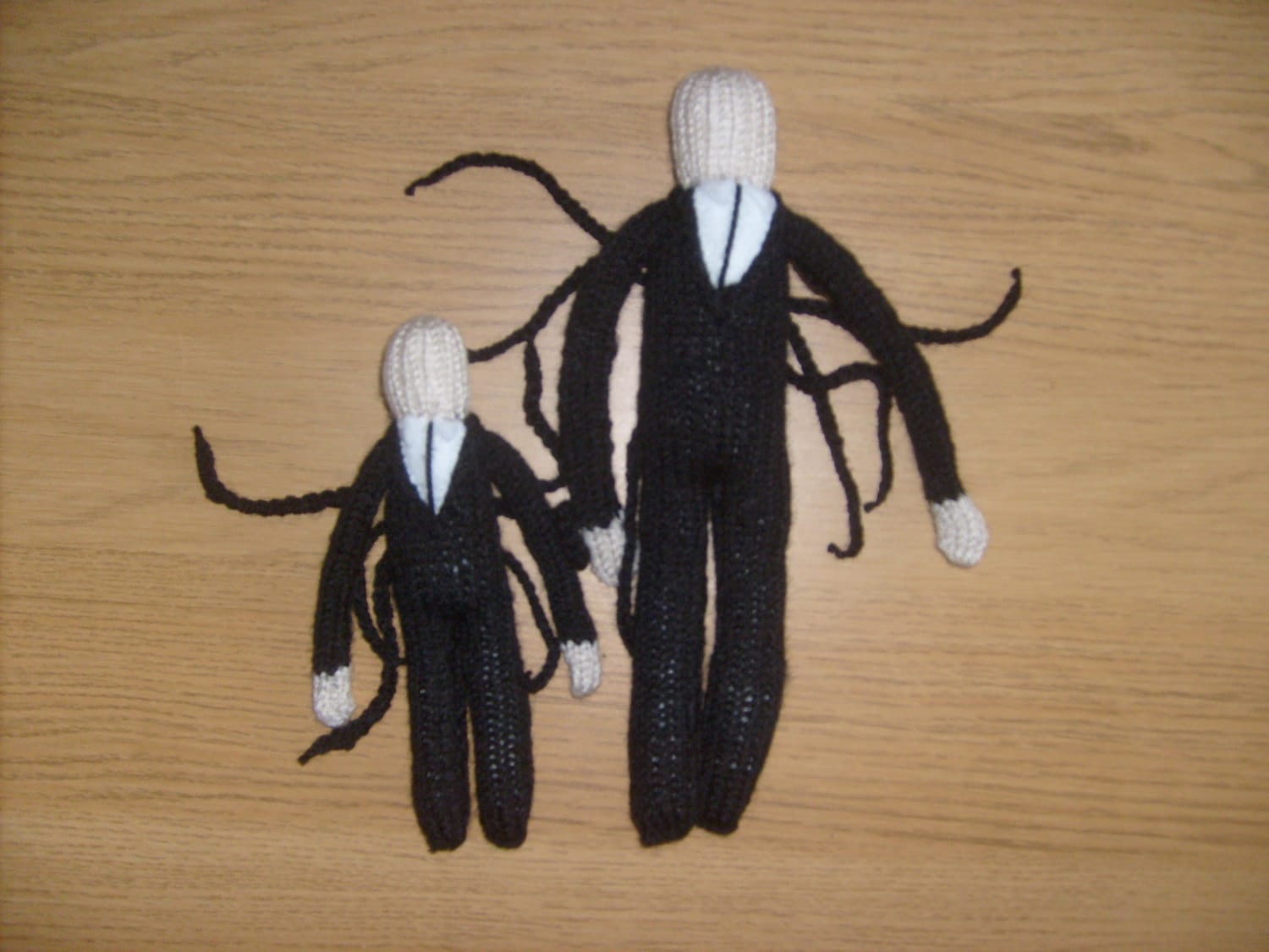 Slender Man, Hand Knitted, Toy, Plush. Monster - Etsy