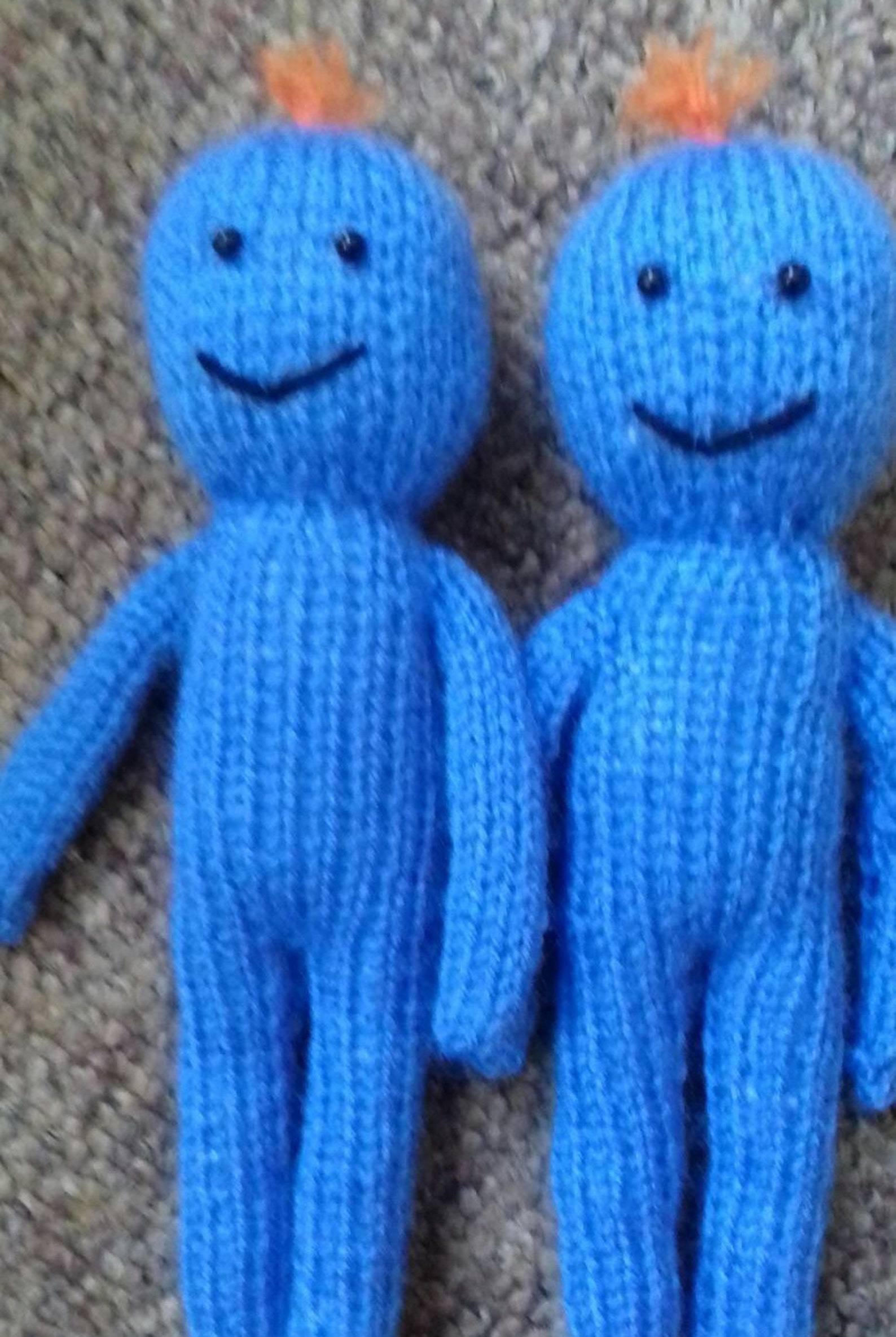 Mr Meeseeks, Hand Knitted, Toy, Plush. Monster - Etsy