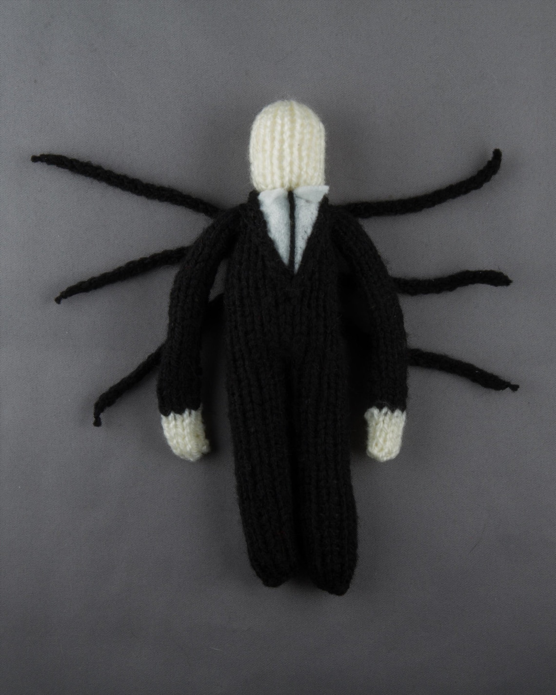 Slender Man, Hand Knitted, Toy, Plush. Monster - Etsy