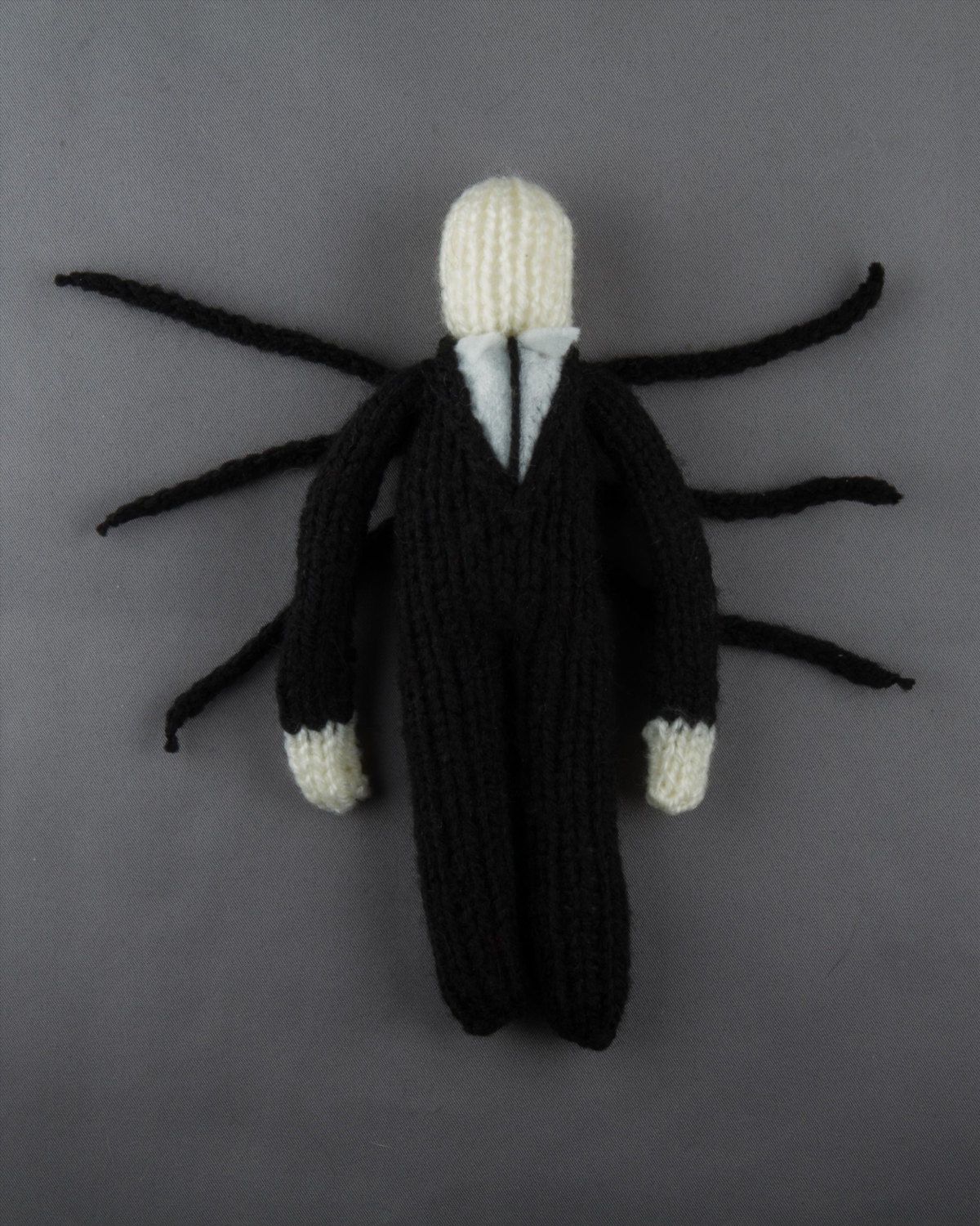 Slender Man, Hand Knitted, Toy, Plush. Monster - Etsy