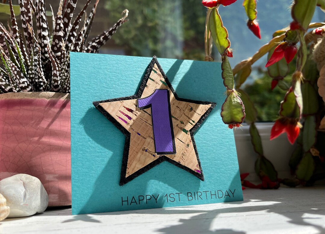 1st Birthday Badge, Age One, One Year Old Badge Bright Colourful Badge ...