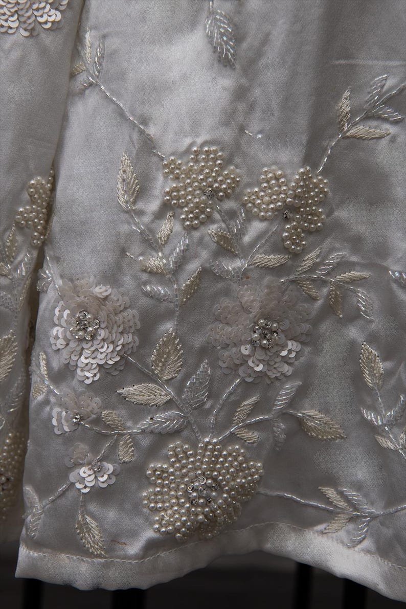 Reserved Listing - Exquisite Hand-beaded Silk Christening Gown: Artisan ...
