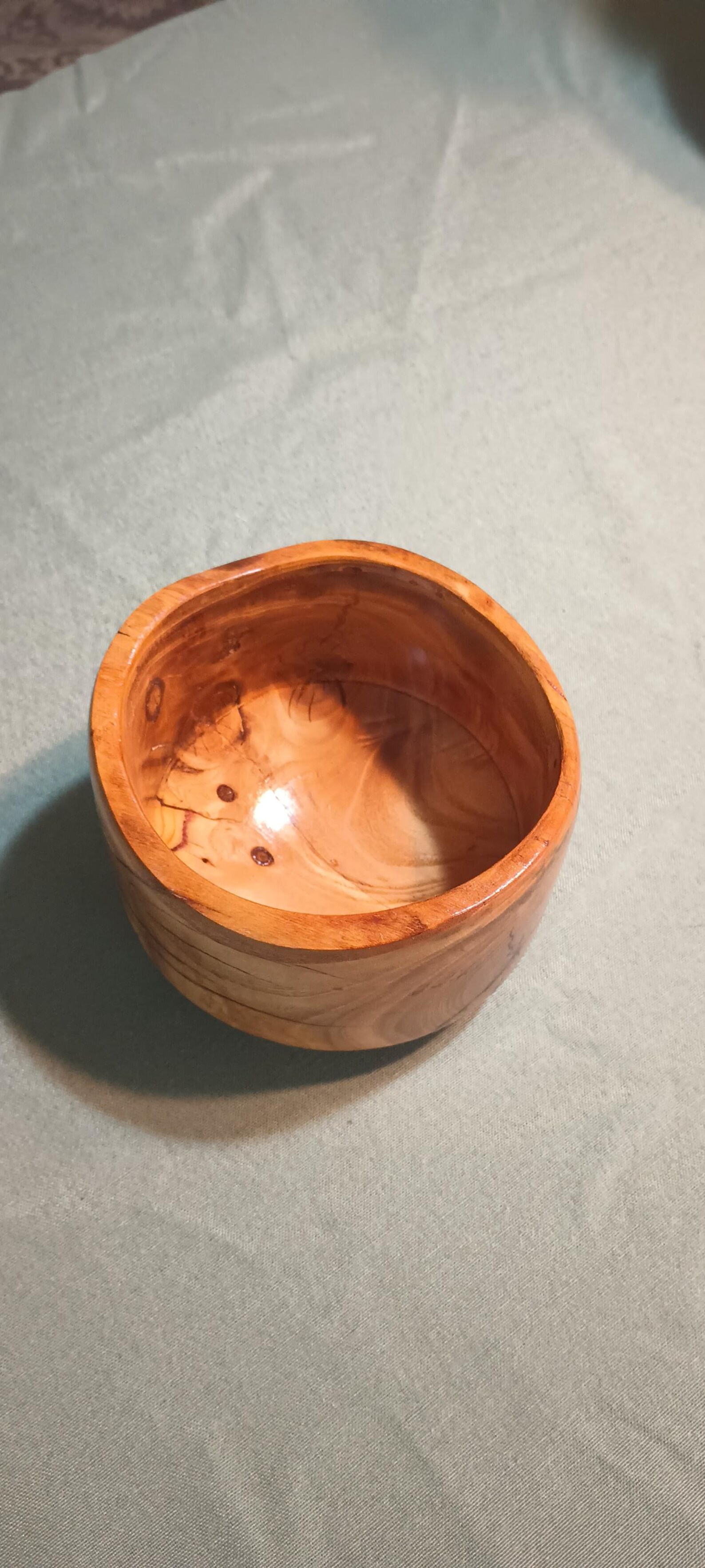 Wooden Bowl With Curved Edge and Wood Grain – Entryway Table Decor - Etsy