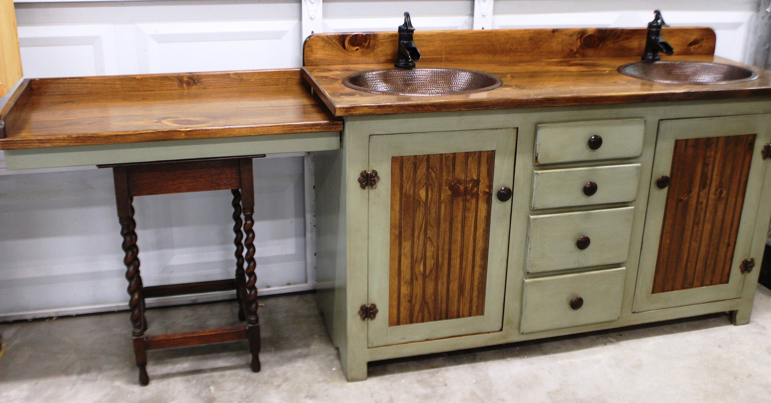 Rustic Farmhouse Vanity 60 Double Bathroom Vanity | Etsy