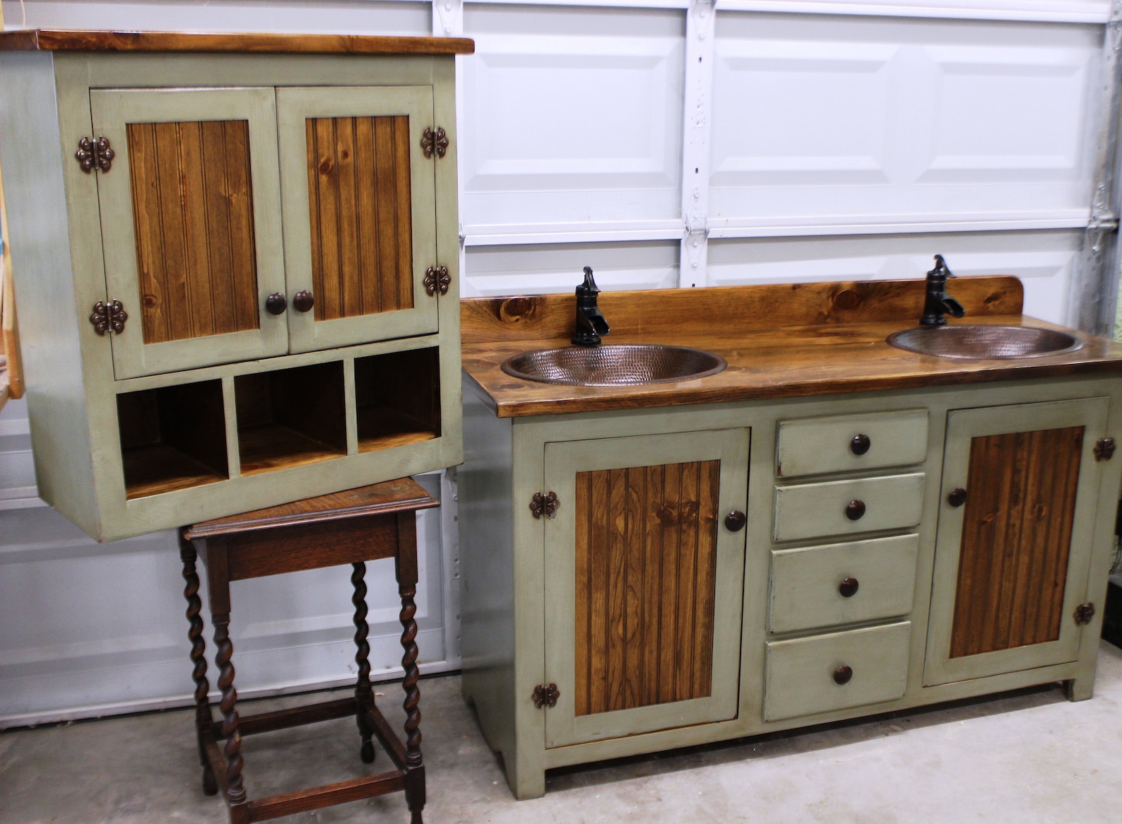 Rustic Farmhouse Vanity 60 Double Bathroom Vanity | Etsy