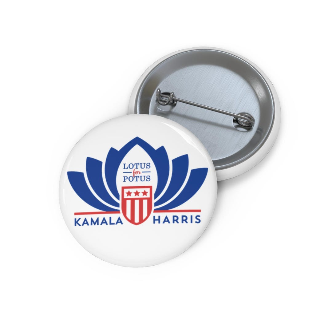 Kamala Harris Lotus for Potus Pin Button - Etsy