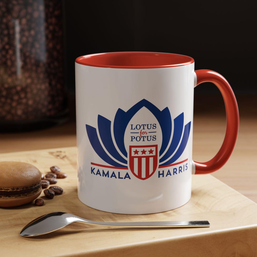 Kamala Harris Lotus for Potus Coffee Mug - Etsy