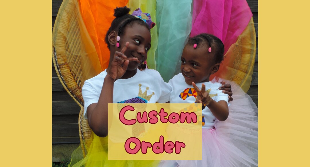 CUSTOM BIRTHDAY GARMENT for Kids With African Print Personalized Name ...
