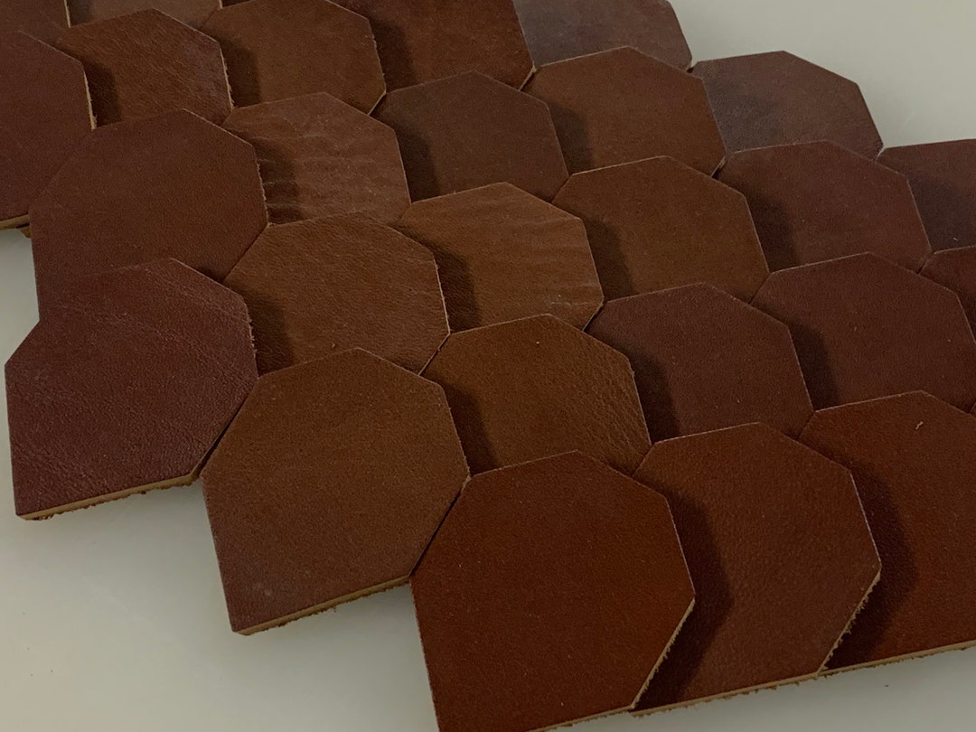 Made in USA: Full Grain Thick Leather Scales for DIY Armor Etc. Die Cut ...