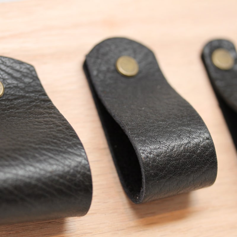 Leather Drawer Pulls - Etsy