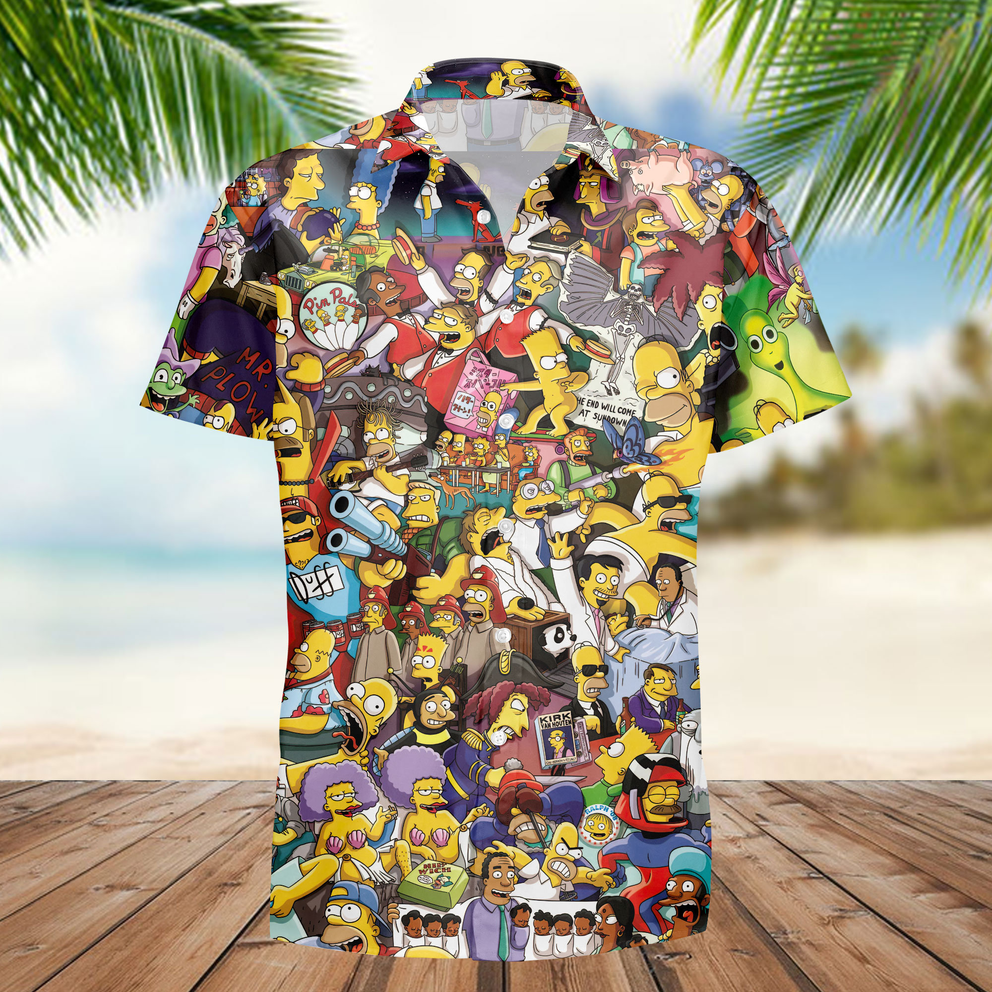 Vintage Simpsons Hawaiian Shirt