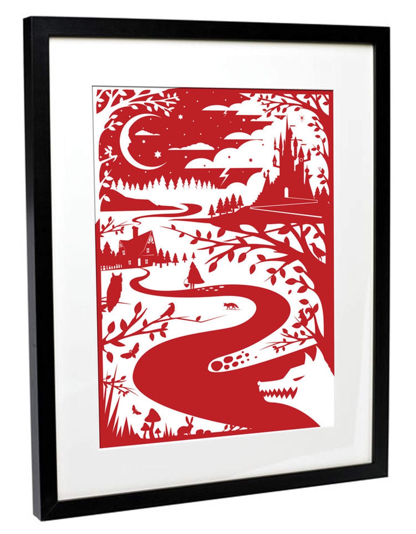 Little Red Riding Hood Print Available to Choose in Different Sizes - Etsy