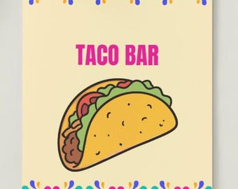 Taco Bar Retirement Party Sign Template (digital Download) - Etsy