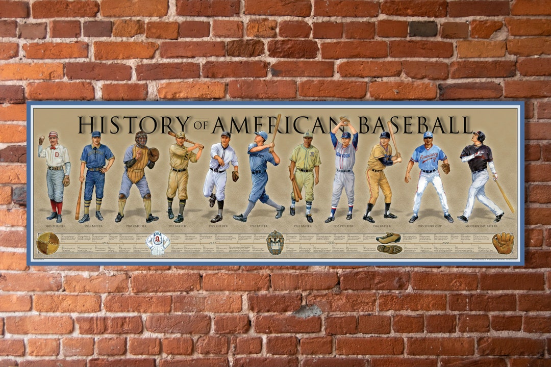 History of American Baseball Poster Print - Etsy