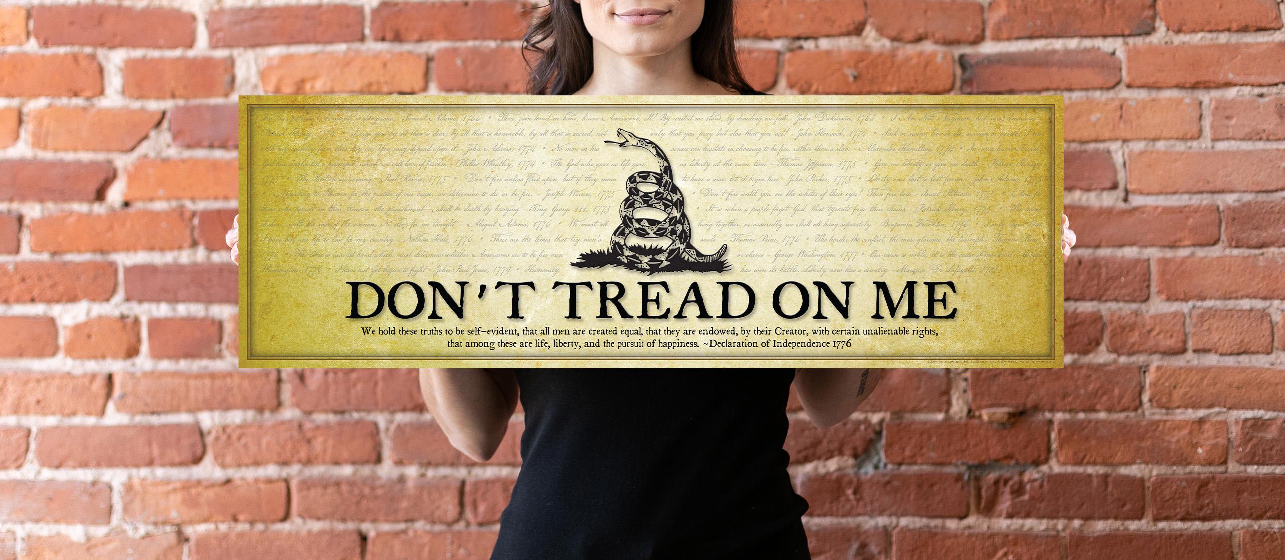 Don't Tread on Me Flag Poster - Etsy