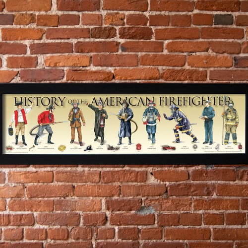 History of the American Firefighter Poster - Etsy