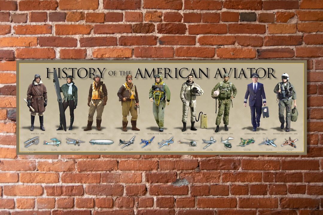 History of the American Aviator Poster Print - Etsy