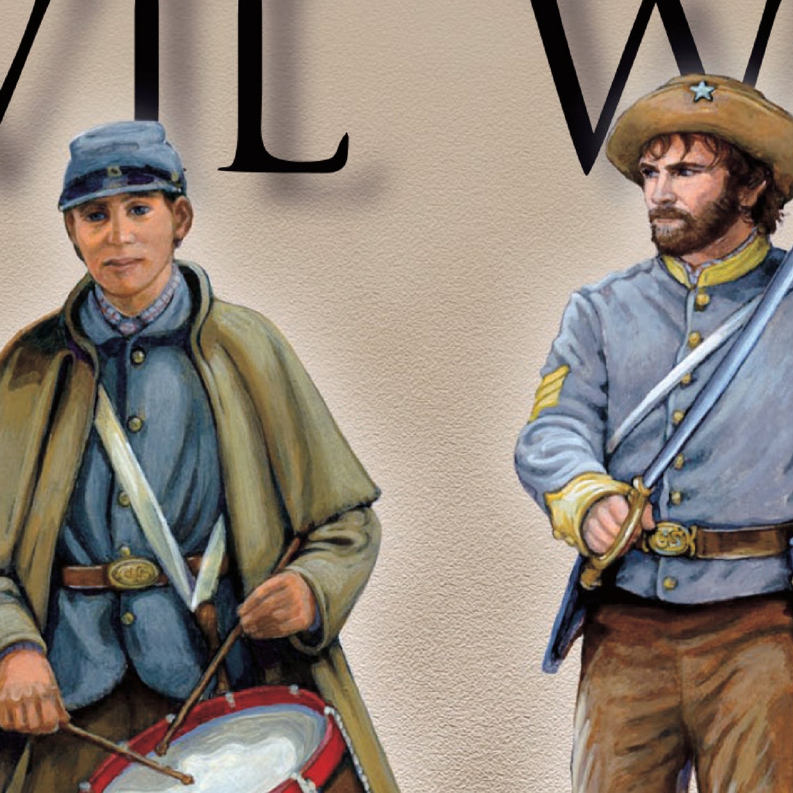 History of the American Civil War Print Poster, North Vs South, Union ...