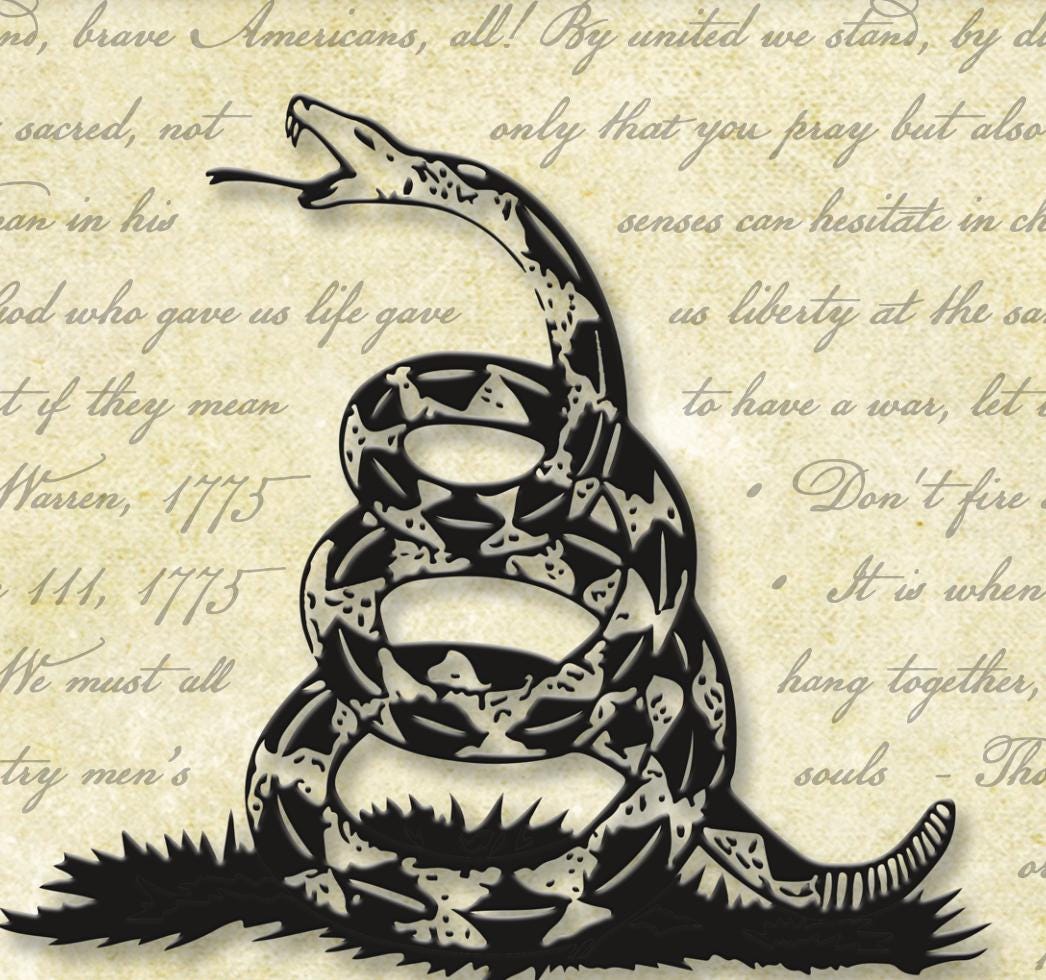 Don't Tread on Me Flag Poster - Etsy