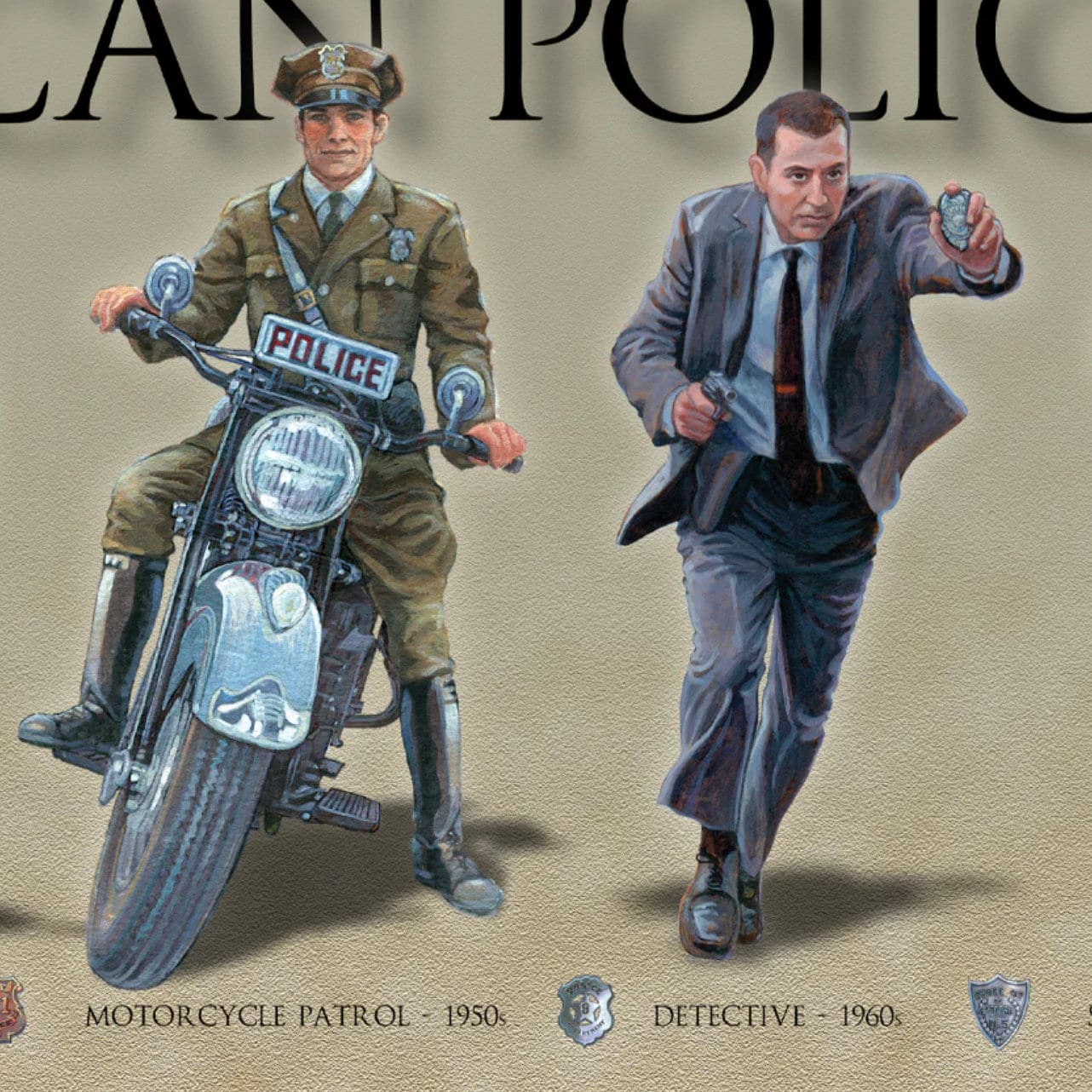 History of the American Police Officer Print, Law Enforcement Poster ...