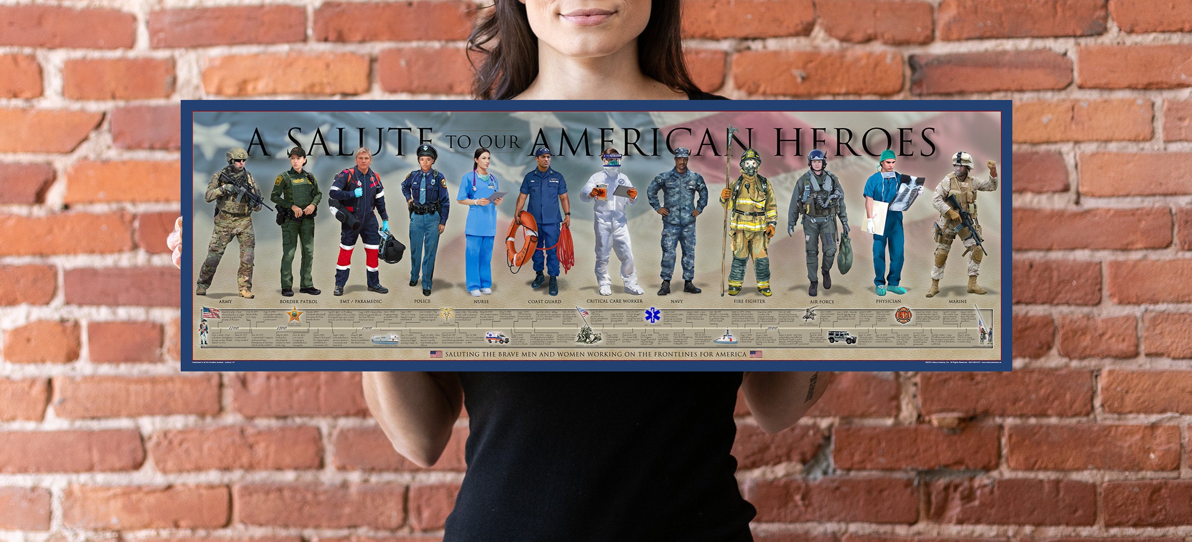 A Salute to Our American Heroes Poster - Etsy