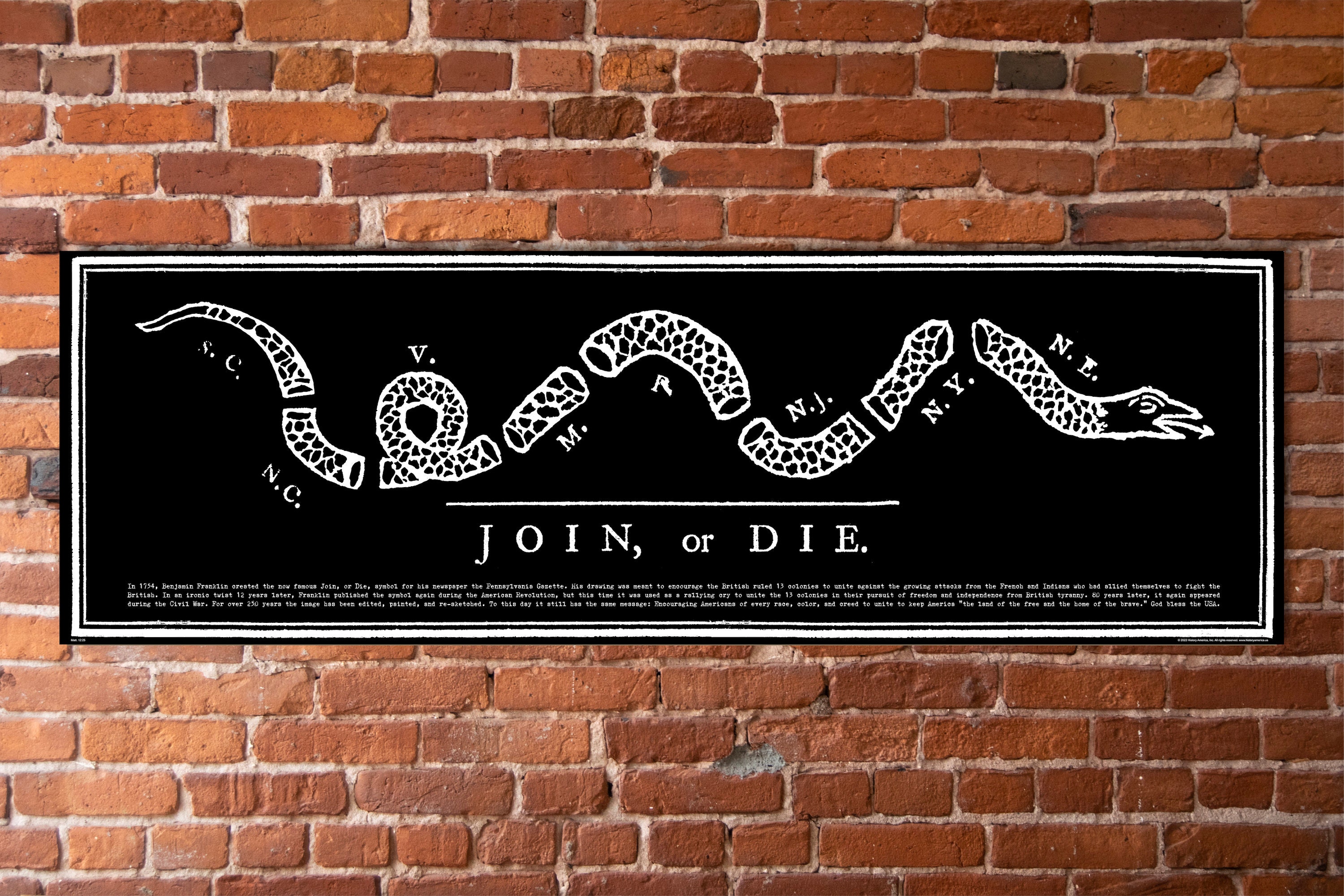 Join or Die, Unite or Die, Benjamin Franklin, Pennsylvania Gazette ...
