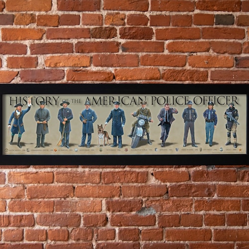 History of the American Police Officer Print Poster Law - Etsy