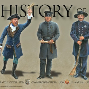 History of the American Police Officer Print, Law Enforcement Poster ...