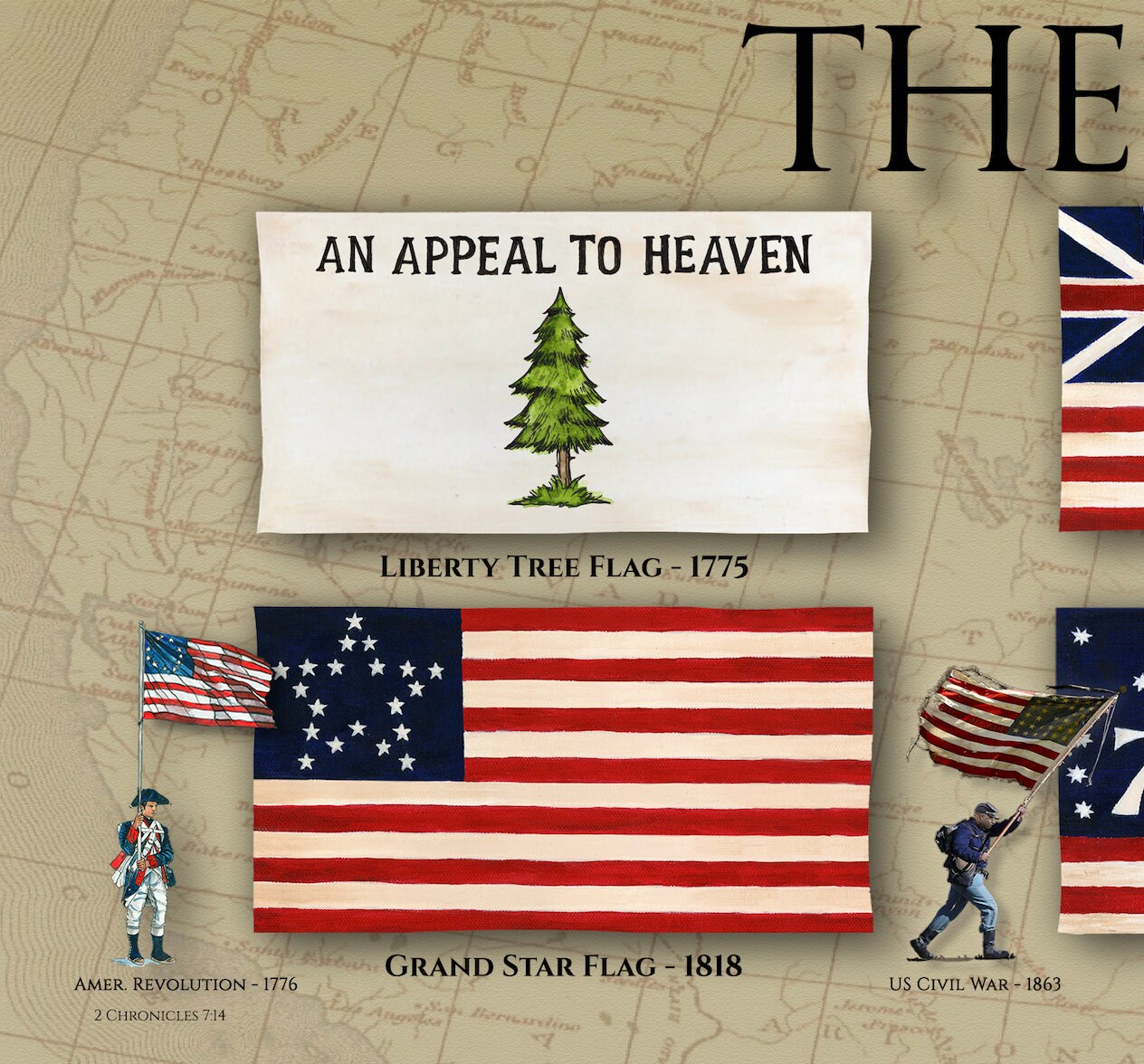 History of Old Glory, United States Flag, USA Flag, Old Glory Poster ...