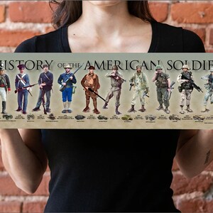 History of the American Soldier Poster, Iraqi Freedom, Desert Storm ...