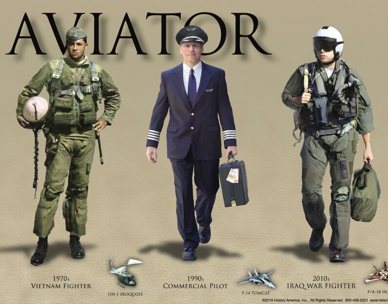 History of the American Aviator Poster Unframed, Pilot, Commercial ...