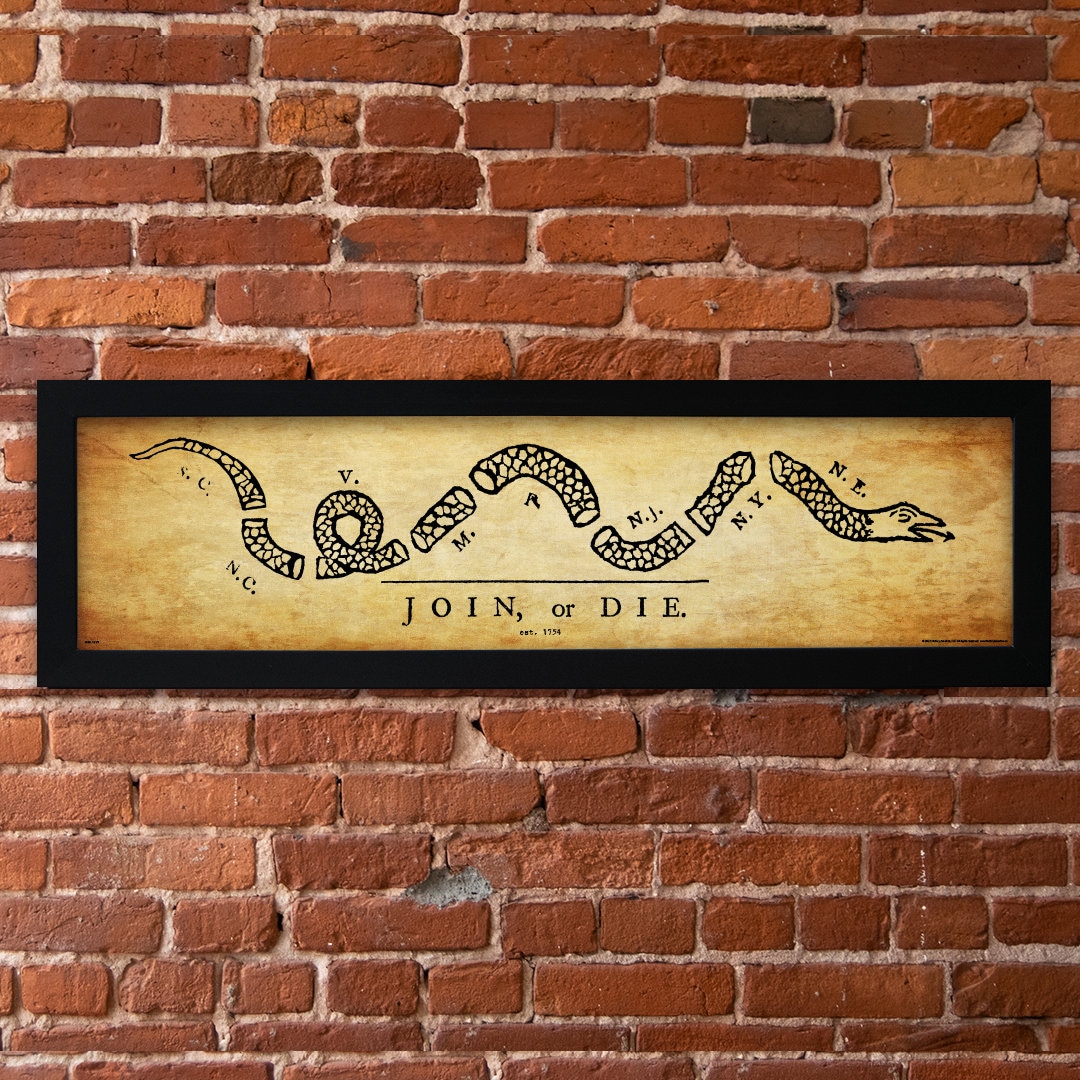 Join or Die, Unite or Die, Benjamin Franklin, Pennsylvania Gazette ...