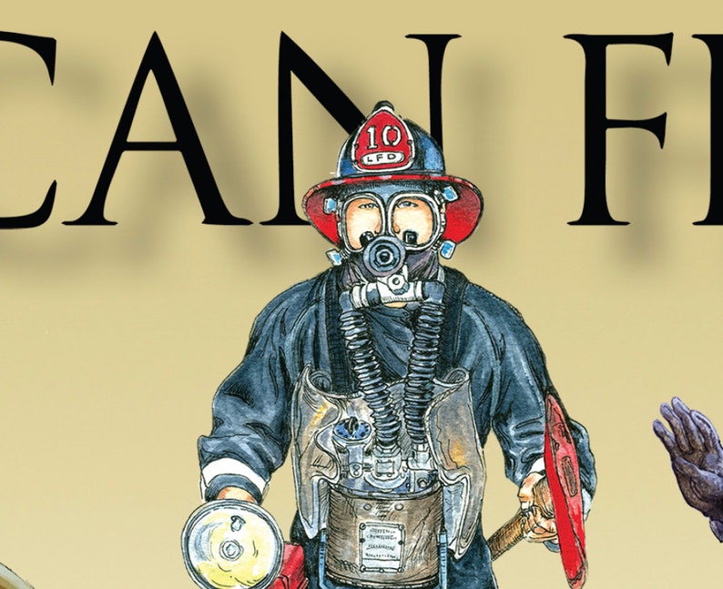 History of the American Firefighter Poster | Etsy