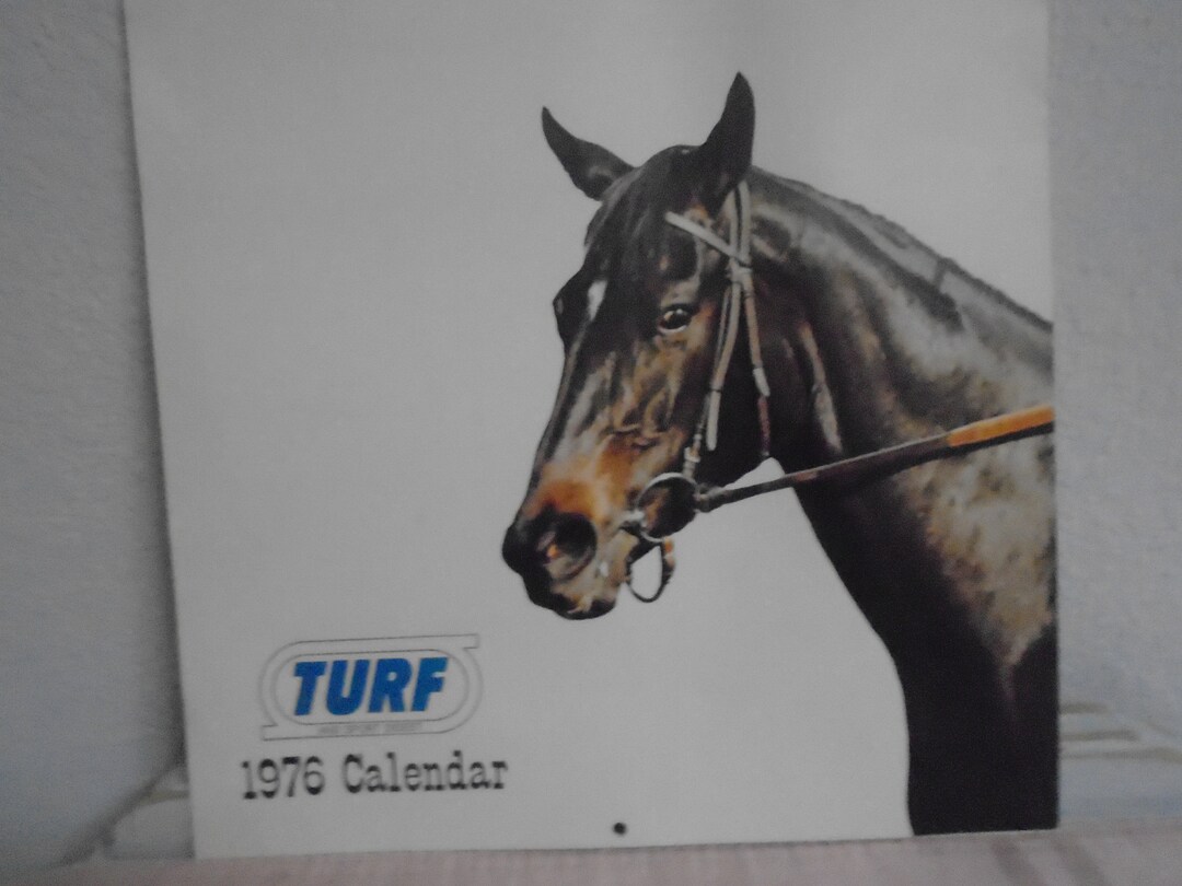 Rare 1976 Turf and Sport Digest Calendar / Ruffian / Floolish - Etsy