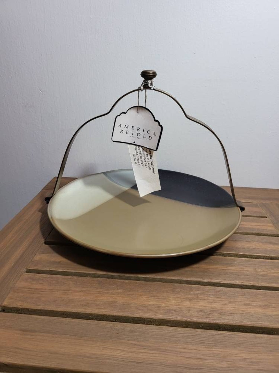 Antique Brass Plate Handle for a 10 to 12 Plate by - Etsy