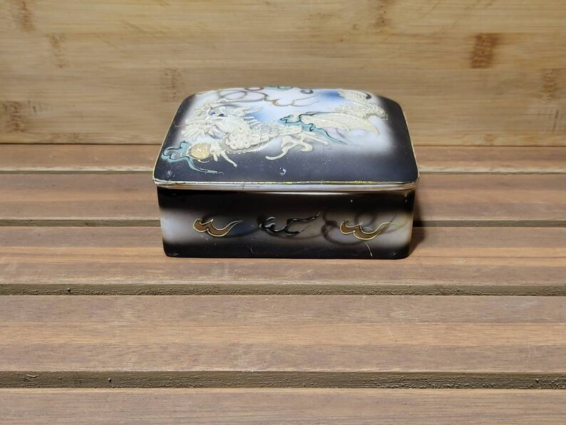 1950's Dragonware Japanese Trinket Box Japanese Kutani - Etsy