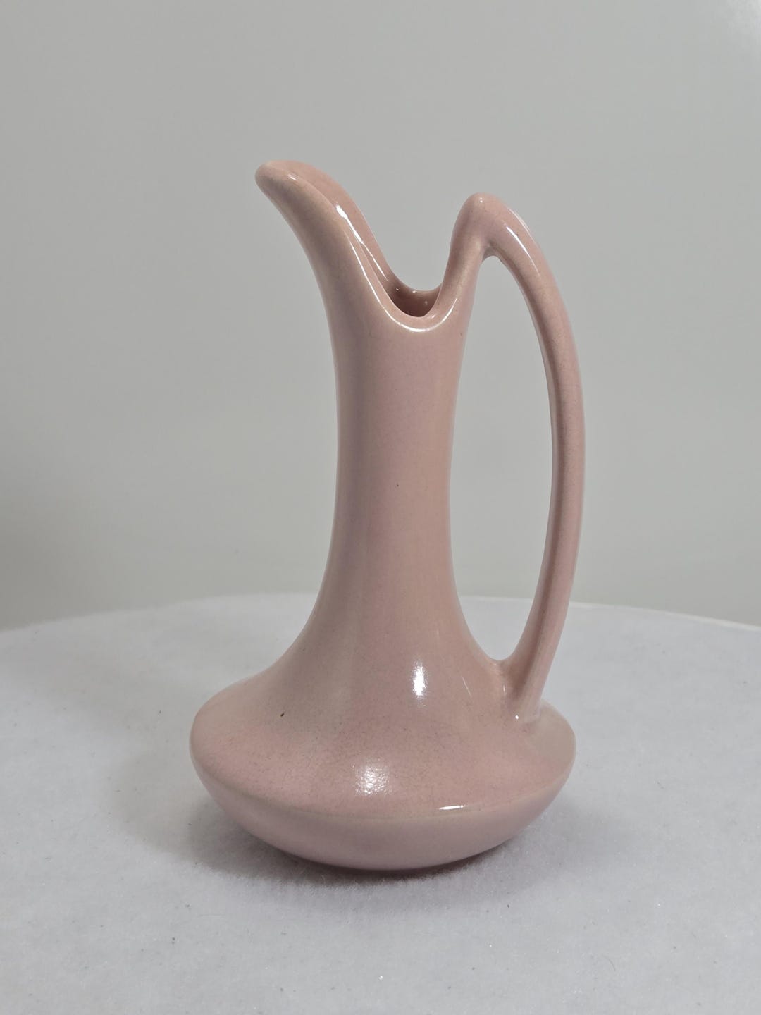 Niloak Pottery Pink Pitcher Handle Vase 1909 to 1940's - Etsy