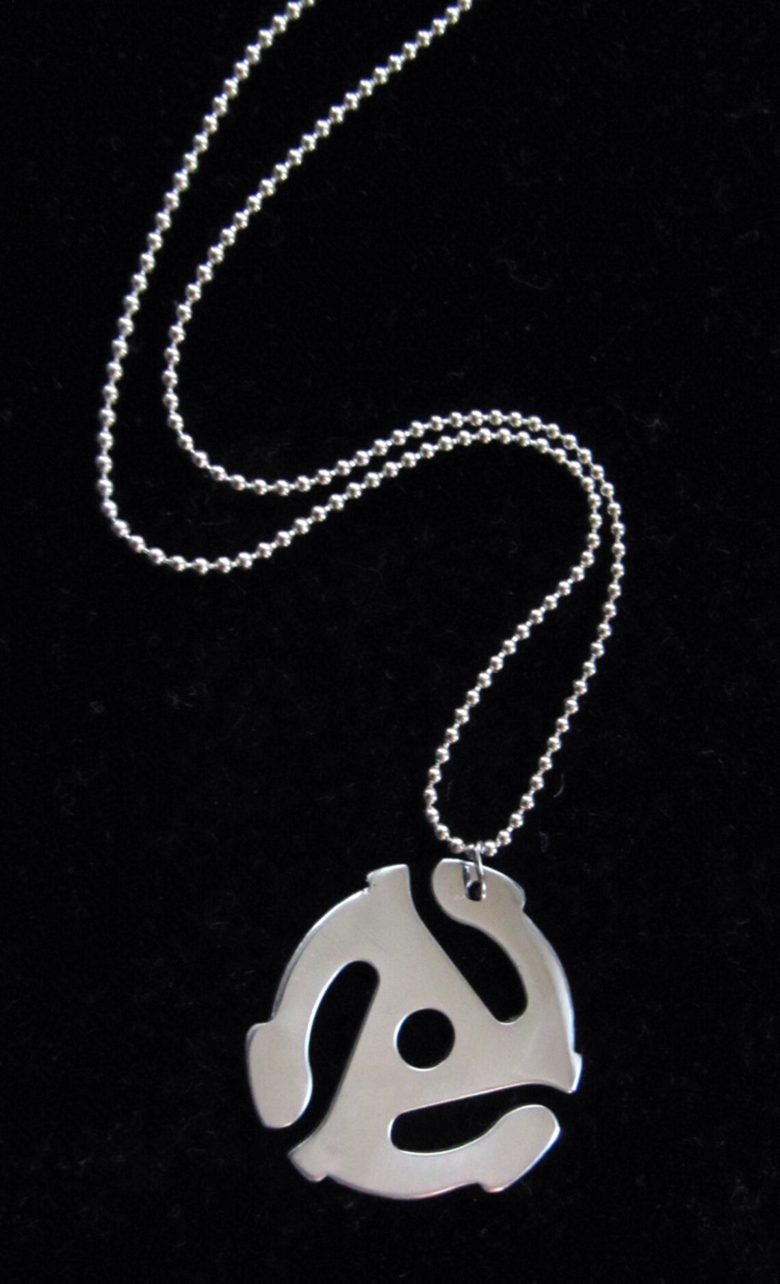 Retro 45 RPM Record Insert Adapter Matte STAINLESS STEEL - Etsy