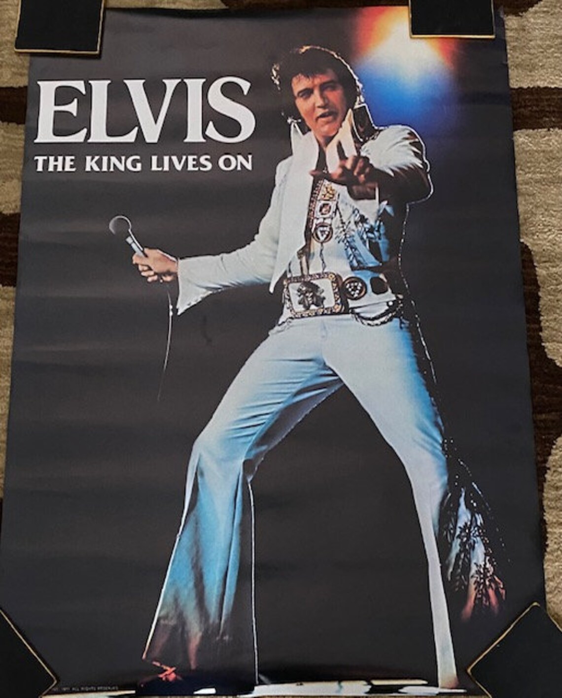 Elvis Memorial Poster 1977 - Etsy