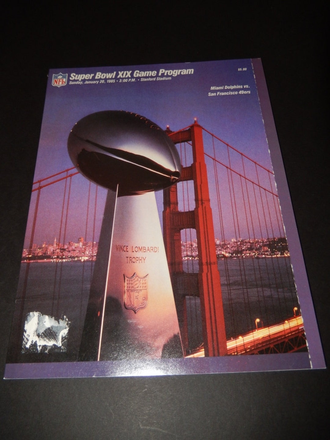 Super Bowl XIX Program San Francisco 49ers Vs Miami Dolphins January ...