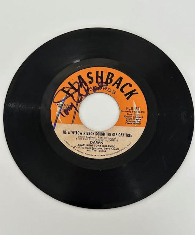 Tony Orlando & Dawn Autographed 45 Record (JSA) - Etsy