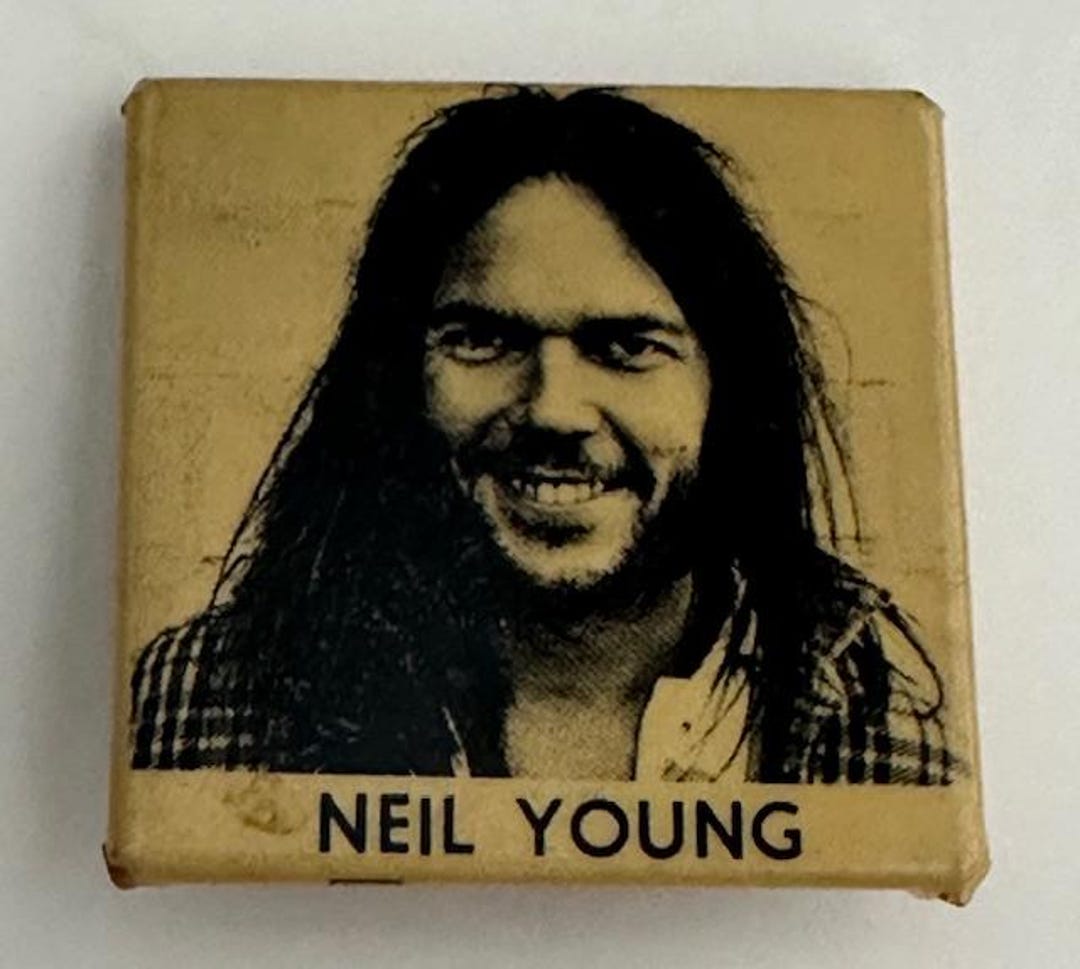 Neil Young Button Original 1970's - Etsy