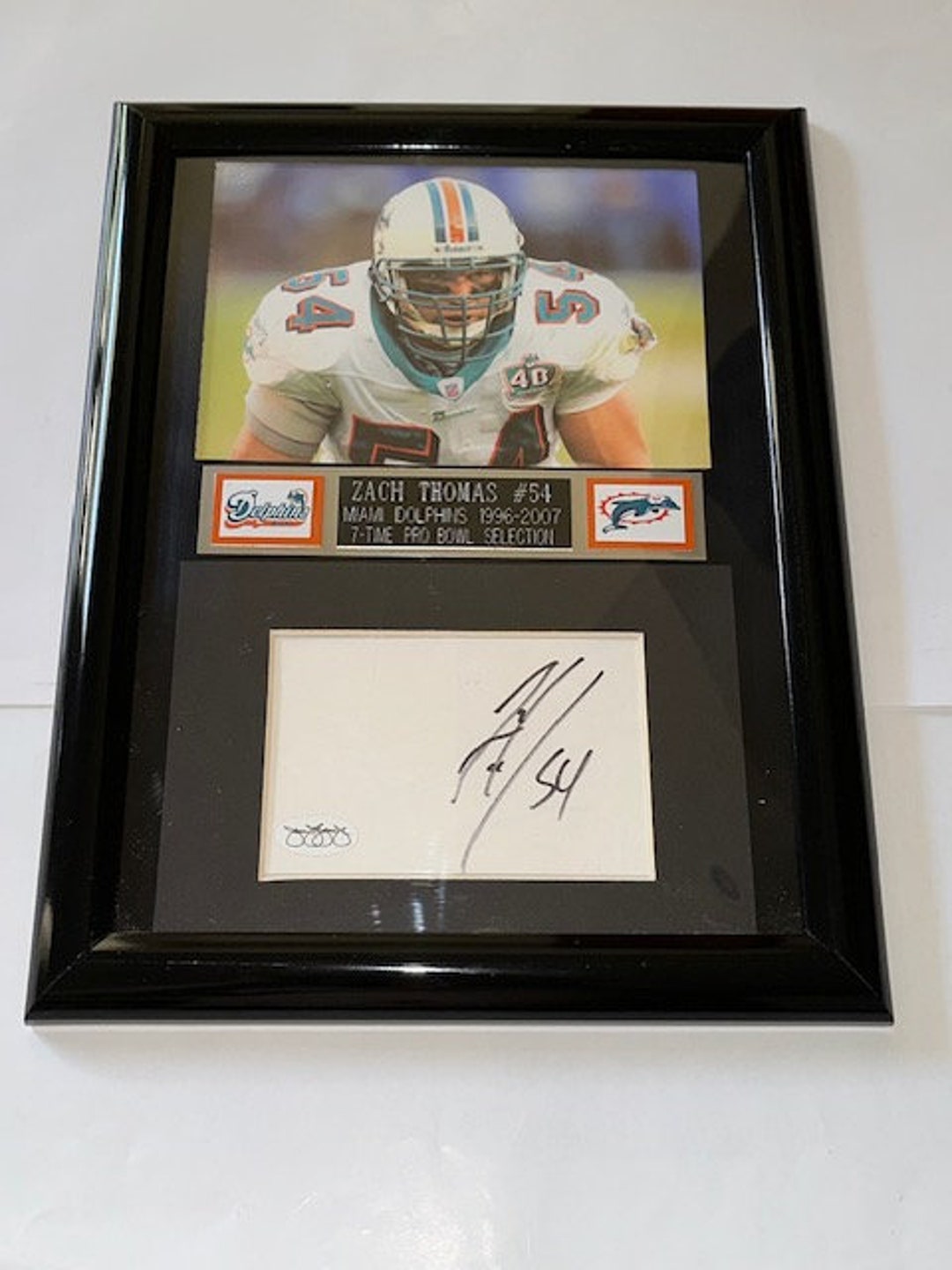 Zack Thomas NFL Miami Dolphins Autographed Item (JSA) - Etsy