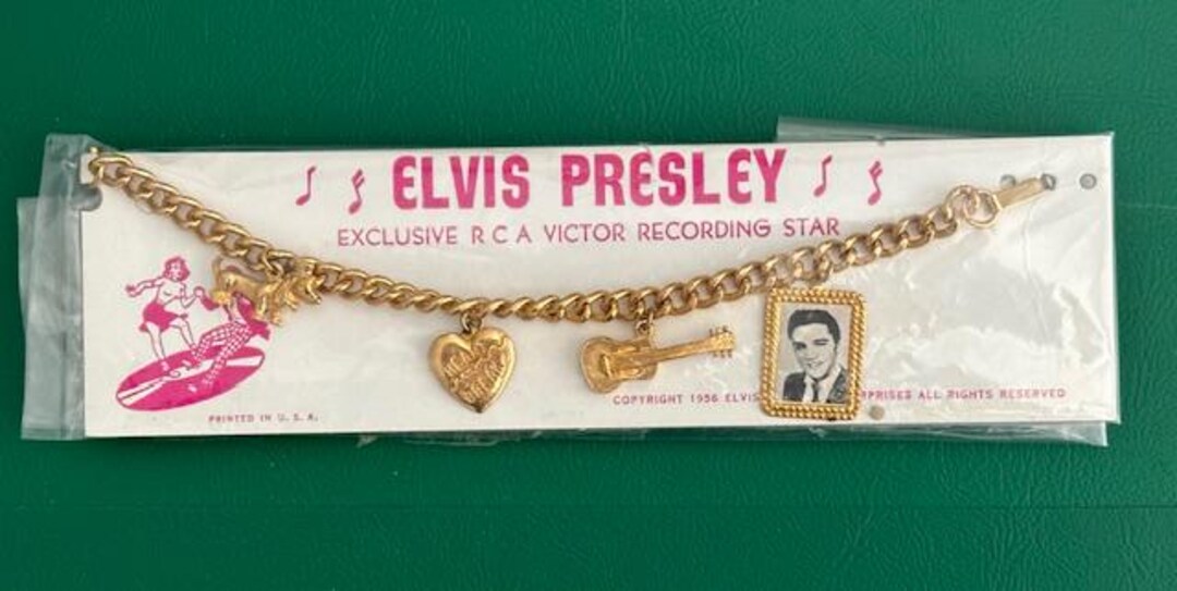 Elvis Presley Fan Club Charm Bracelet 1956 - Etsy