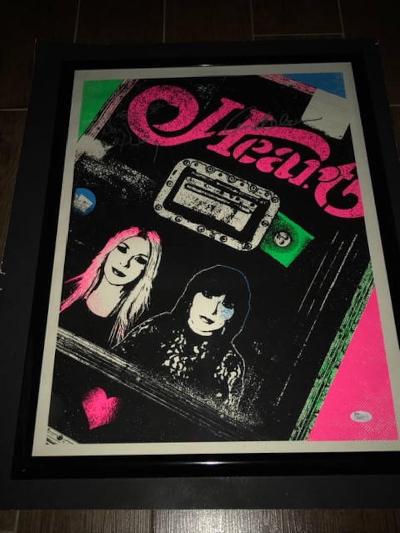 Heart Ann Wilson and Nancy Wilson Signed Heart Tour Poster (JSA) - Etsy