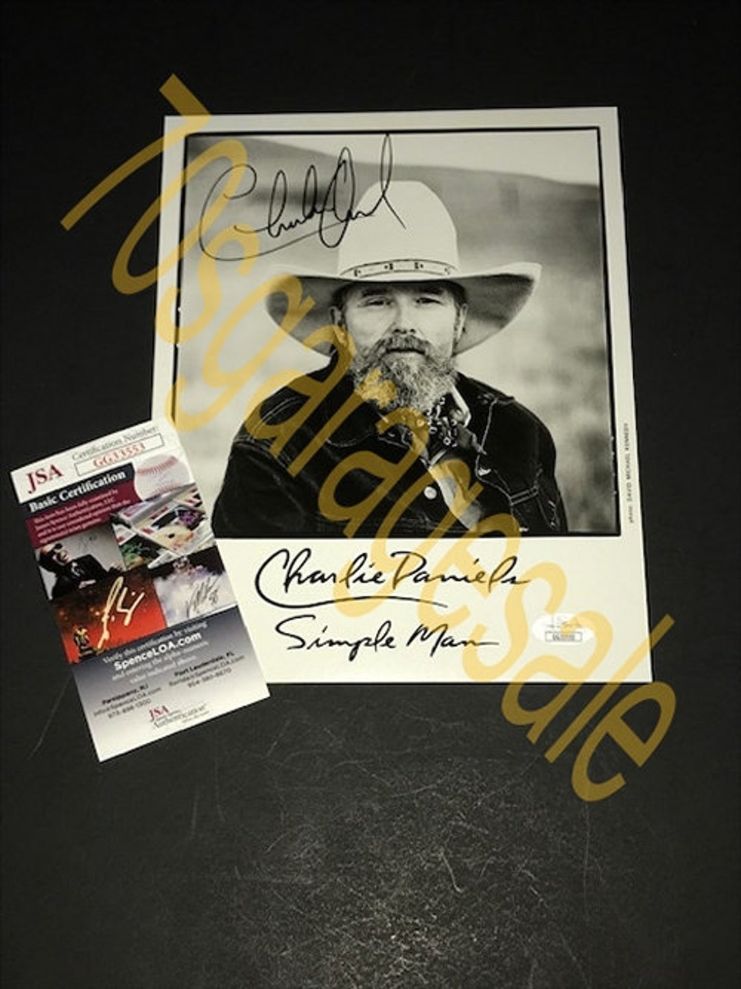 Charlie Daniels Autographed Promotional Photograph (JSA) - Etsy