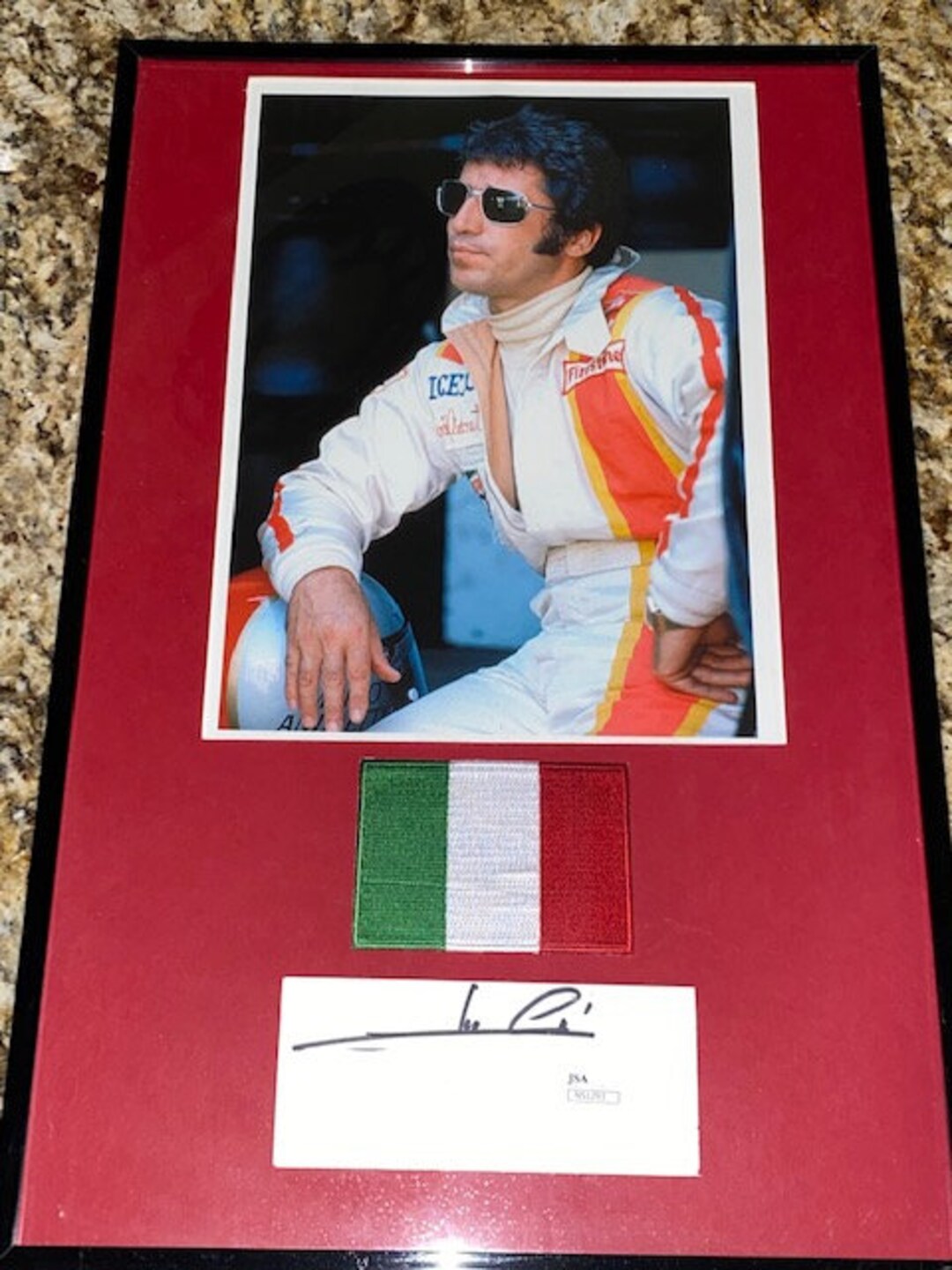 Formula 1 Racer Mario Andretti Framed Autograph (JSA) - Etsy