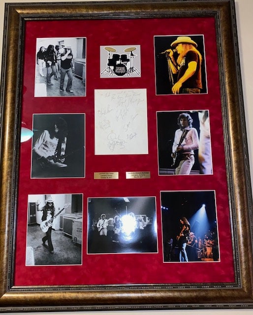 Lynyrd Skynyrd May 1977 Autographs W/ Ronnie Van Zant entire Band JSA ...